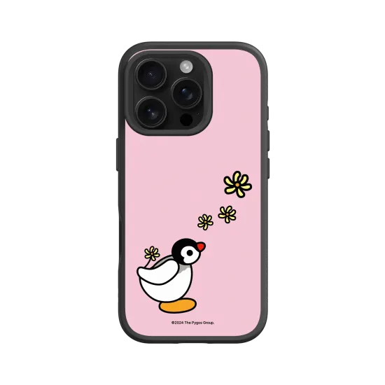 Pingu 企鵝家族 | Pinga - 心花綻放 | SolidSuit - iPhone 16 Pro | RHINOSHIELD 犀牛盾