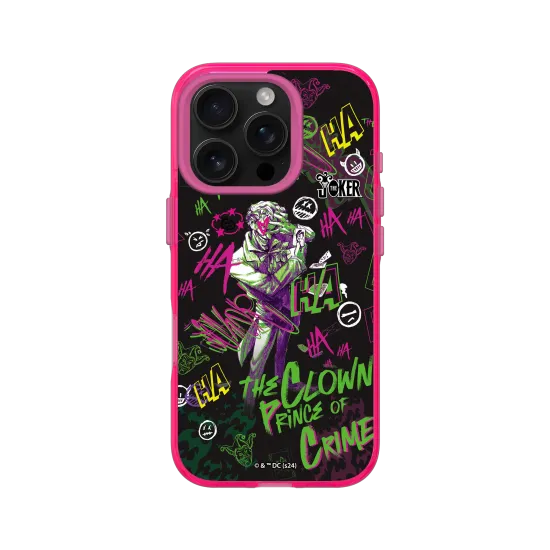 Batman | Modèle de folie du Joker | Clear - iPhone 16 Pro | RHINOSHIELD
