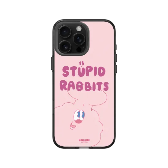 KINGJUN | Hello STUPID RABBITS！ | Clear - iPhone 16 Pro Max ...